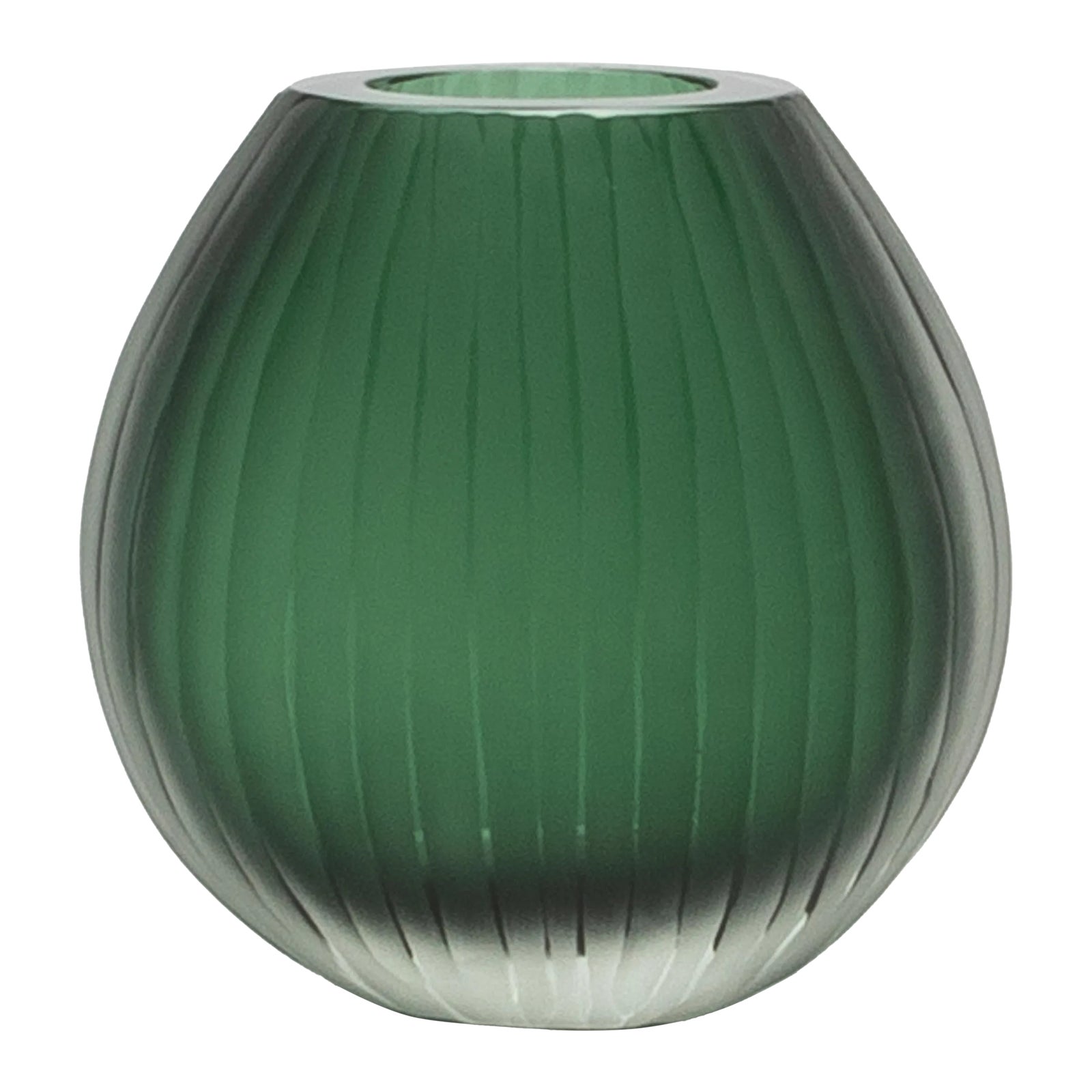 Hand-Blown Murano Supreme Vase in Emerald Green Large | Chairish