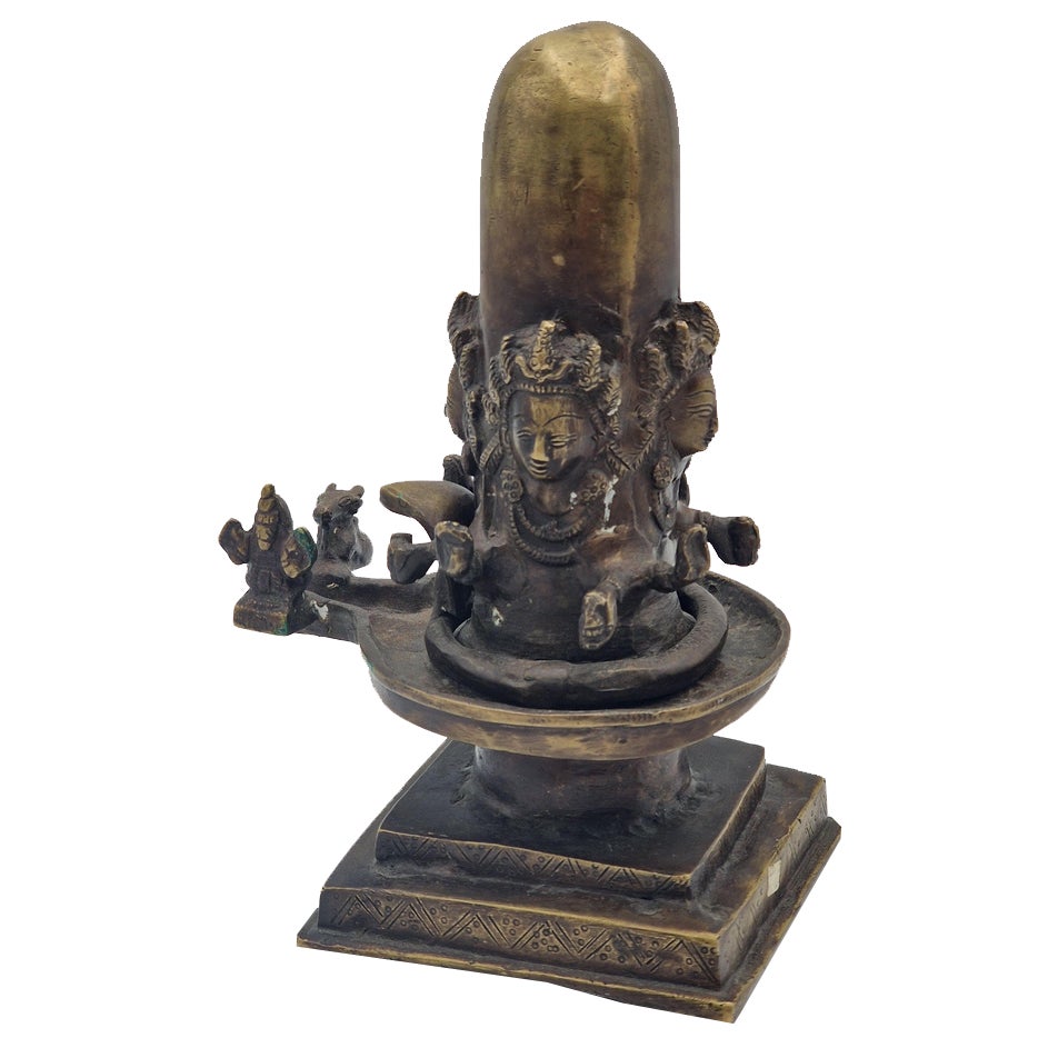 Bronze Lingam Sculpture, 1800s | Chairish