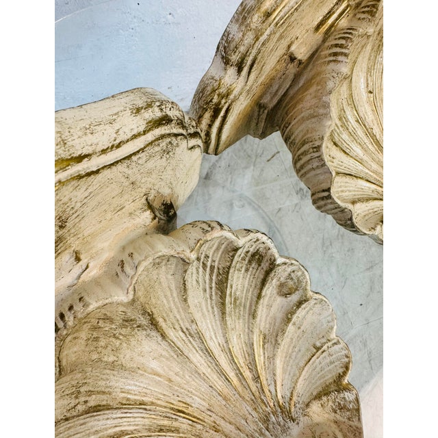 Vintage Coastal Shell Wall Shelves, a Pair | Chairish