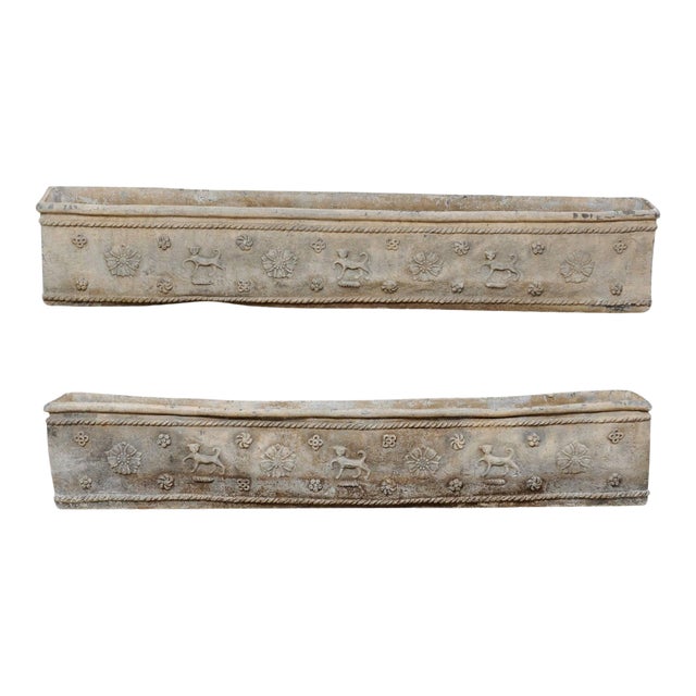 English 19th C. Window Boxes - A Pair | Chairish