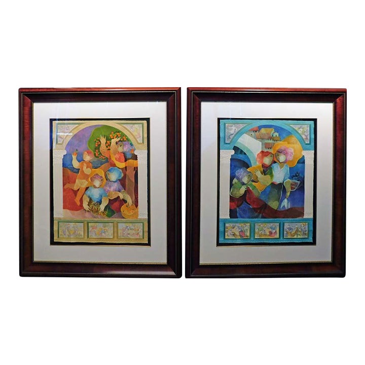 Sunol Alvar "La Mediterranee"suite "La Mer"&"La Terre" Lithograph W ...