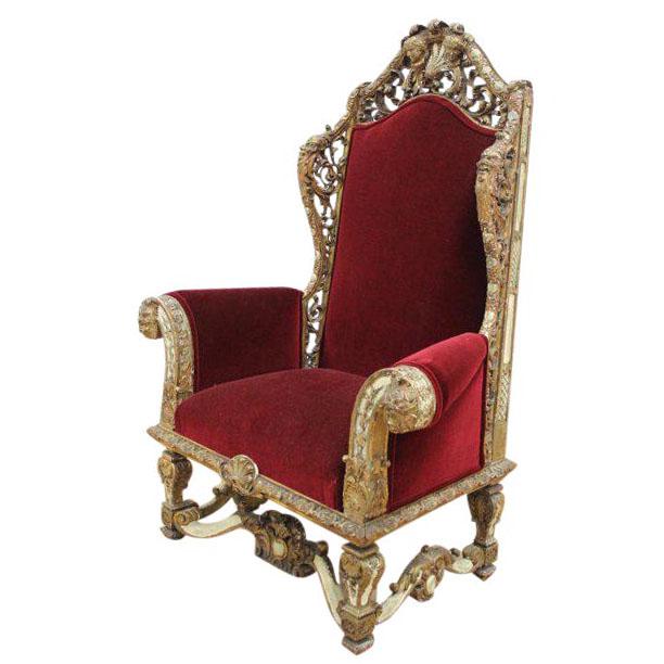 18th Century Gilt Chair | Chairish