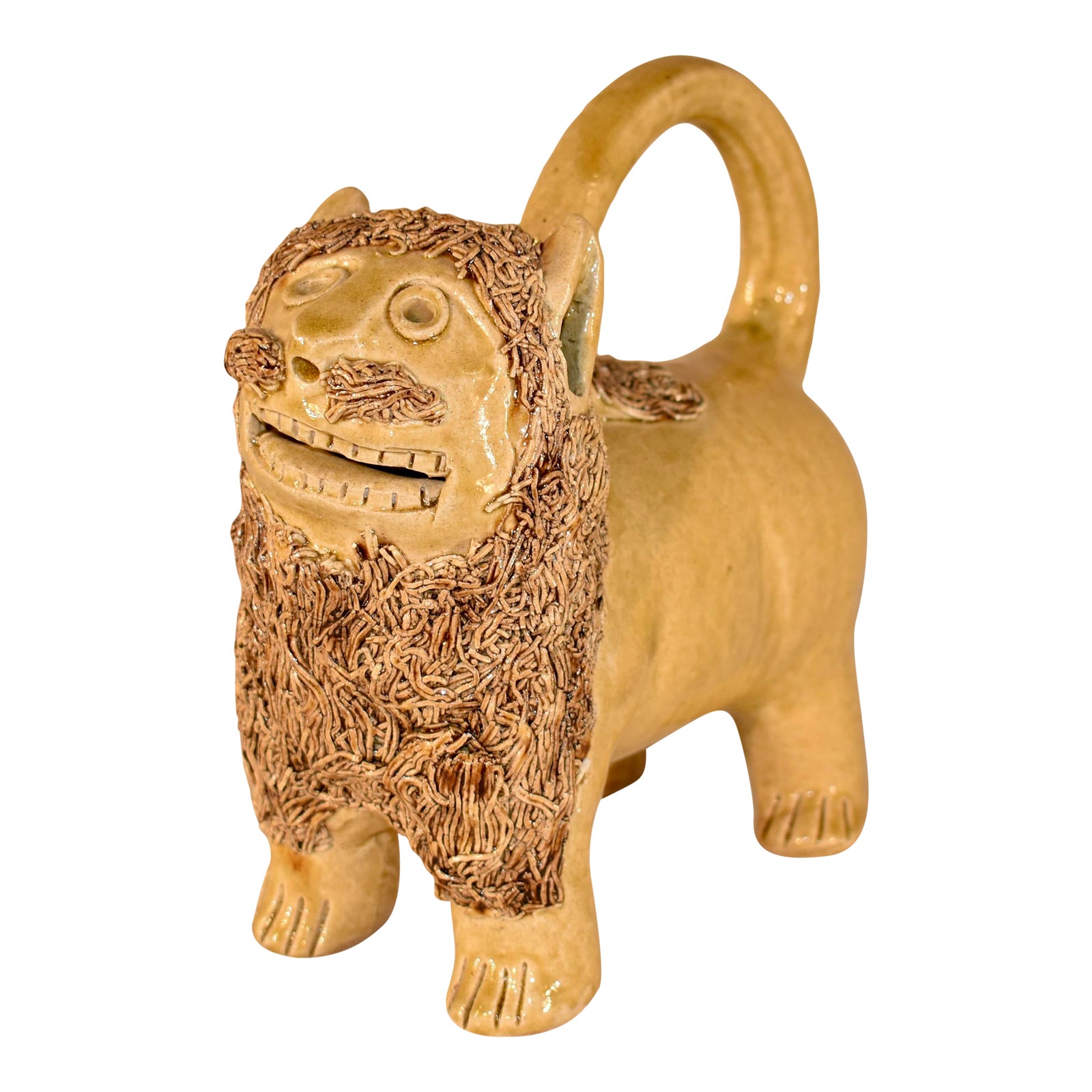 Westmoore Pottery Lion, Signed 2005 | Chairish