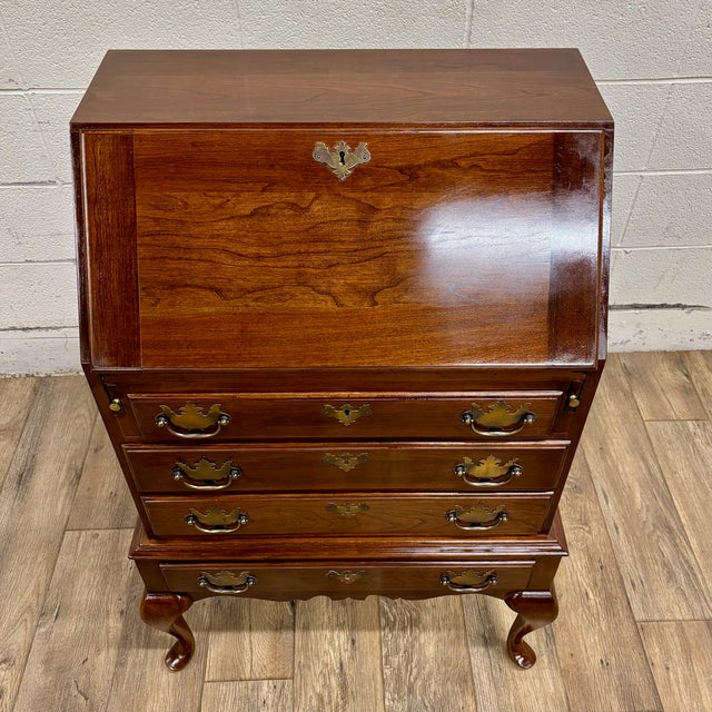 Vintage Kling Furniture Chippendale Style Mahogany Slant Front ...