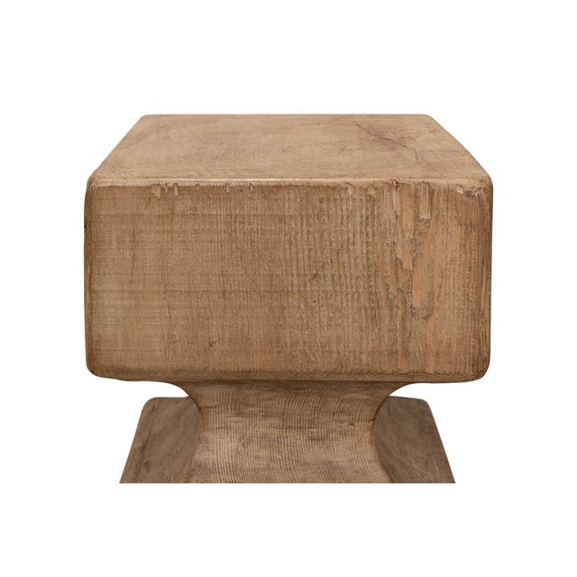 Wooden Beam Stool | Chairish