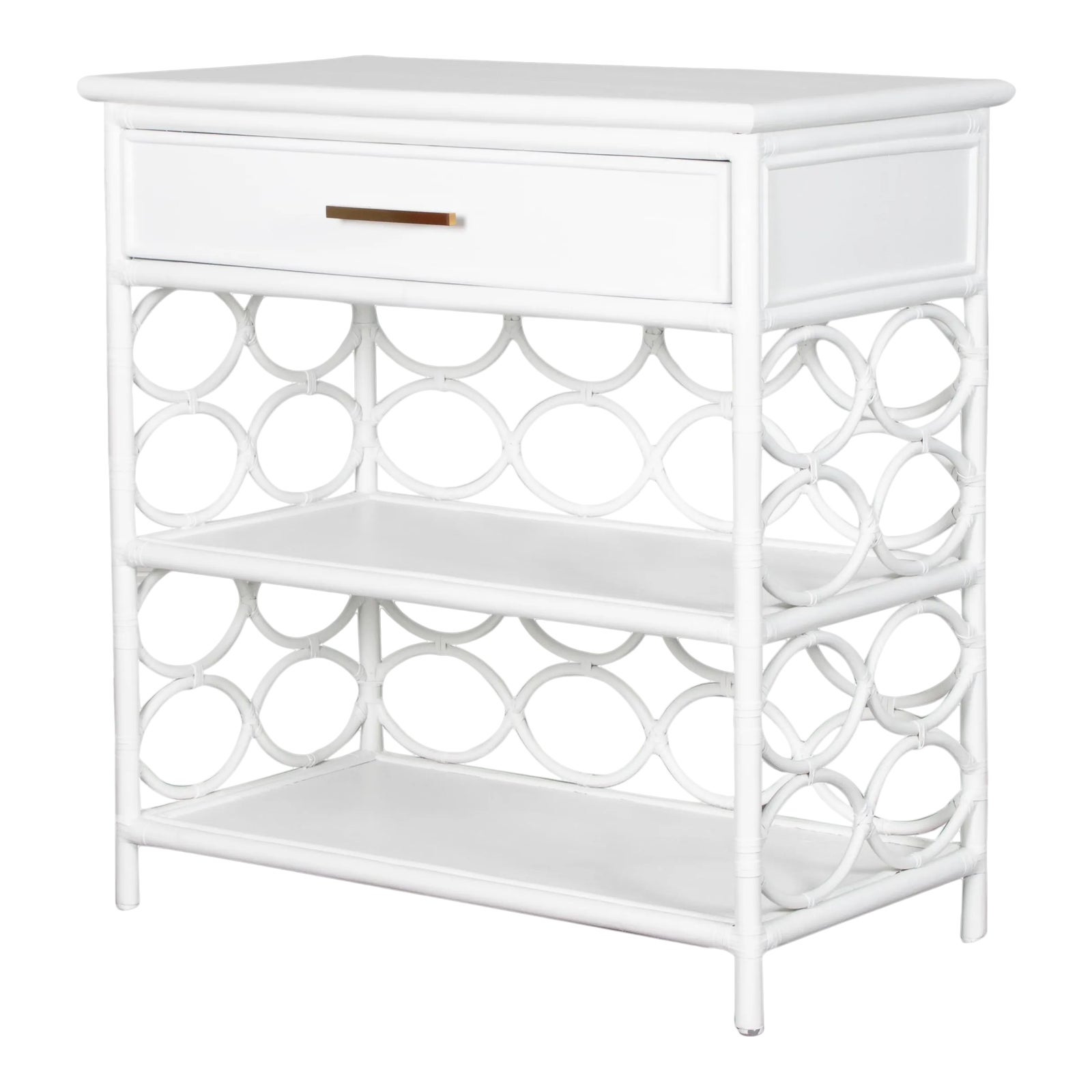 Infinity End Table - White | Chairish