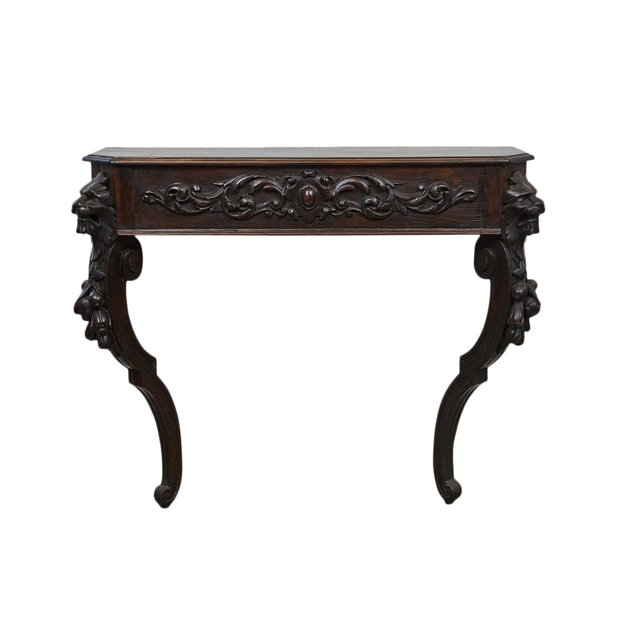 Renaissance Revival Console Table | Chairish