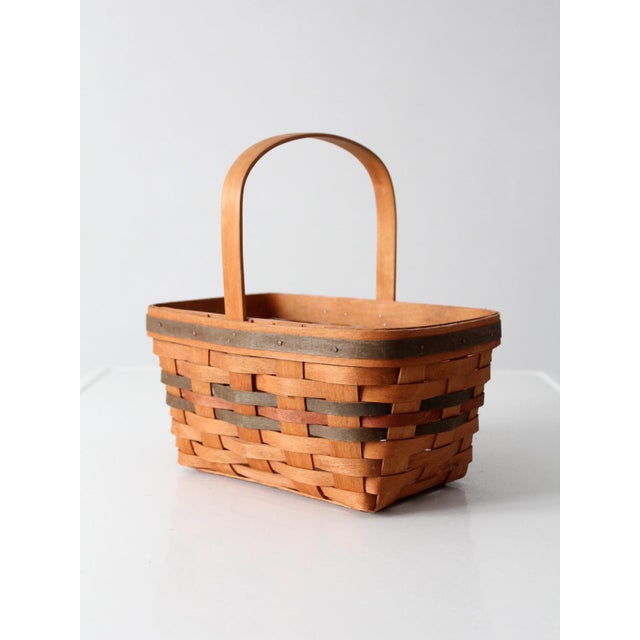 1991 Lonaberger Market Basket With Handle | Chairish