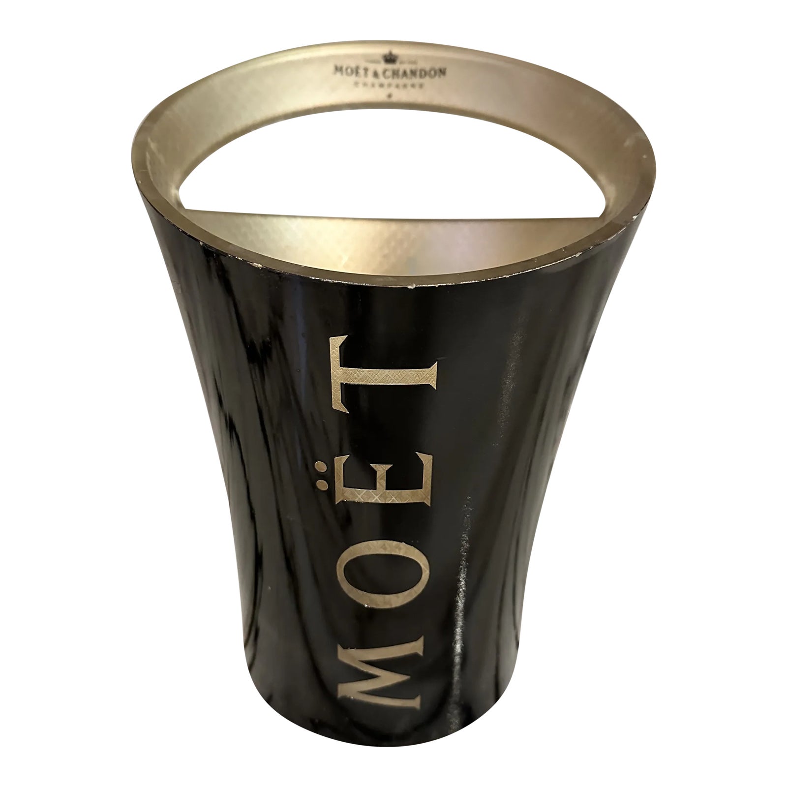 Moët Black & Gold Bucket | Chairish