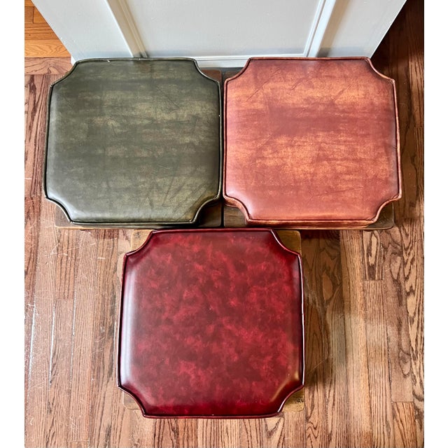 1960s Vintage Stacking Footstools, Set of 3 | Chairish