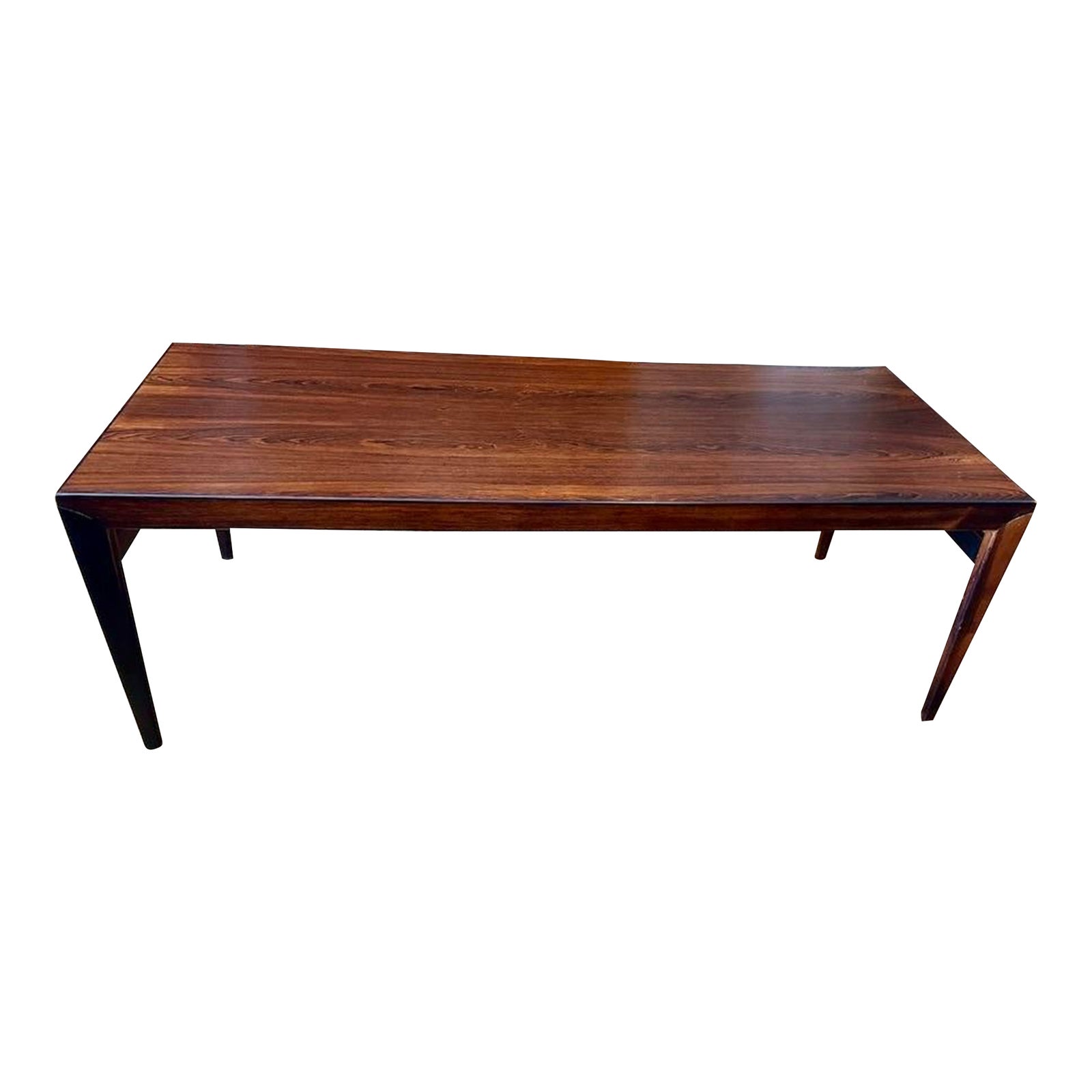 Danish Rosewood Extension Coffee Table by Johannes Andersen | Chairish