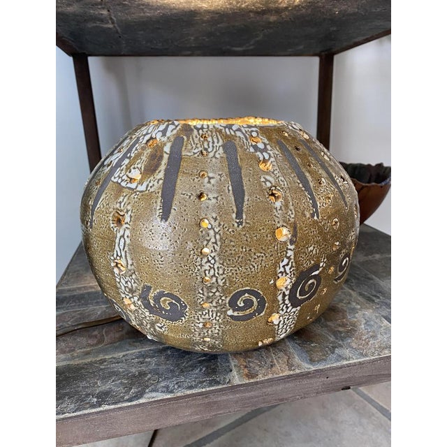 Vintage Ceramic Ball Lamp | Chairish