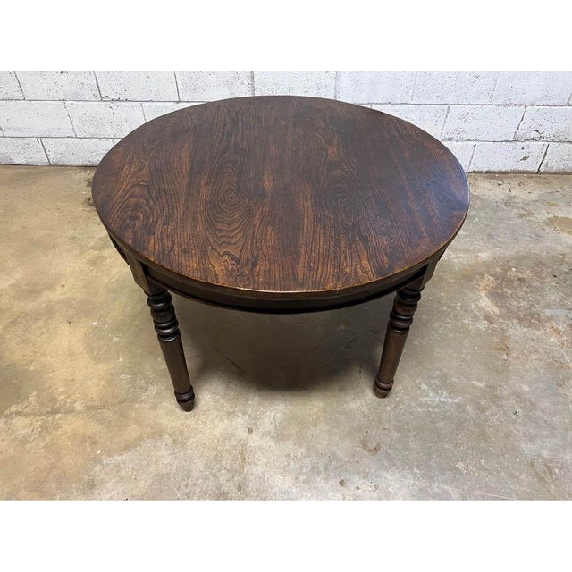 Antique 19th Century Victorian Style Round Dining Table | Chairish