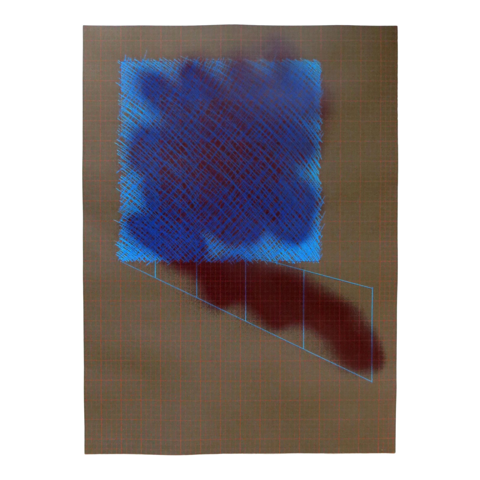 1970s Abstract Geometric Screenprint by Richard Smith, CBE | Chairish