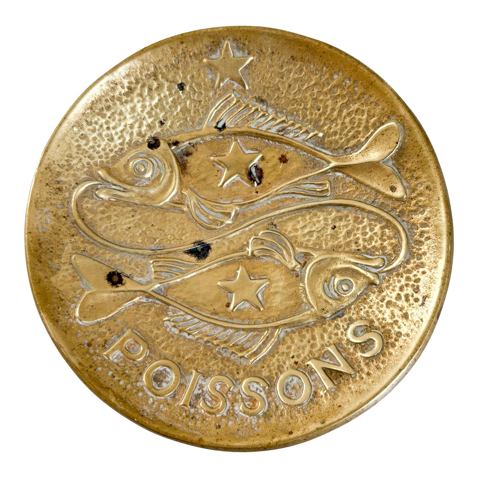 1920s Max Le Verrier Signed Bronze Vide Poche Bronze Poissons Catchall ...