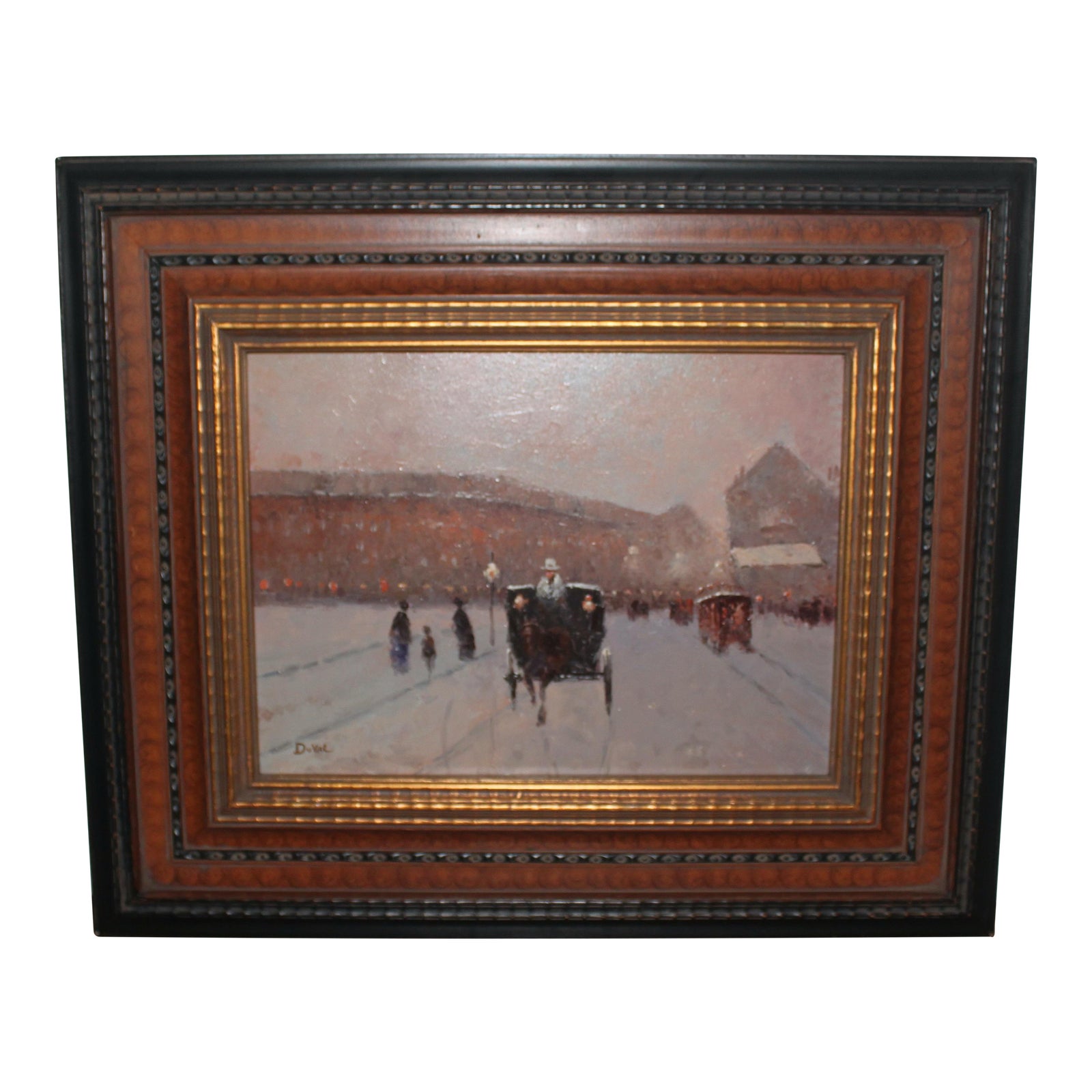 Mid 20th Century Charles Allen DuVal Oil Painting on Canvas Framed ...