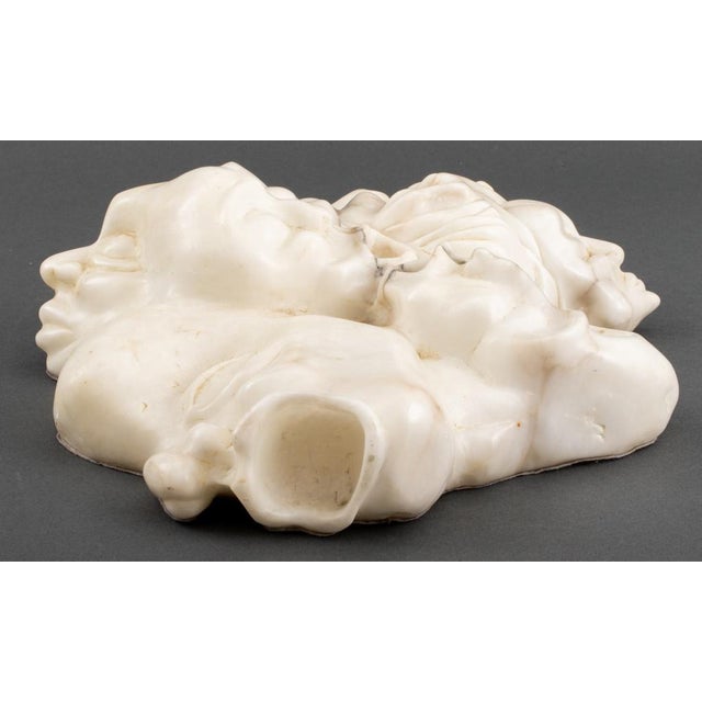 Norman Carton 'Grotesque Faces' Marble Sculpture | Chairish