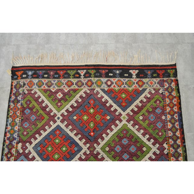 Vintage Turkish Anatolian Hand Woven Rug - 6′ X 10′4″ | Chairish