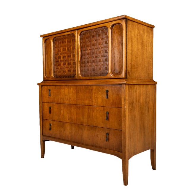 1960s Mid Century Modern Andre Bus for Lane Perception Dresser High Boy ...