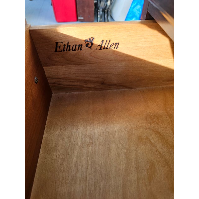 1980s Ethan Allen Narrow Cherry Lingerie Chest | Chairish