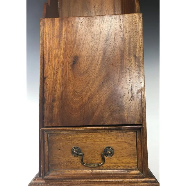 Large Antique Mahogany Pipe Box | Chairish