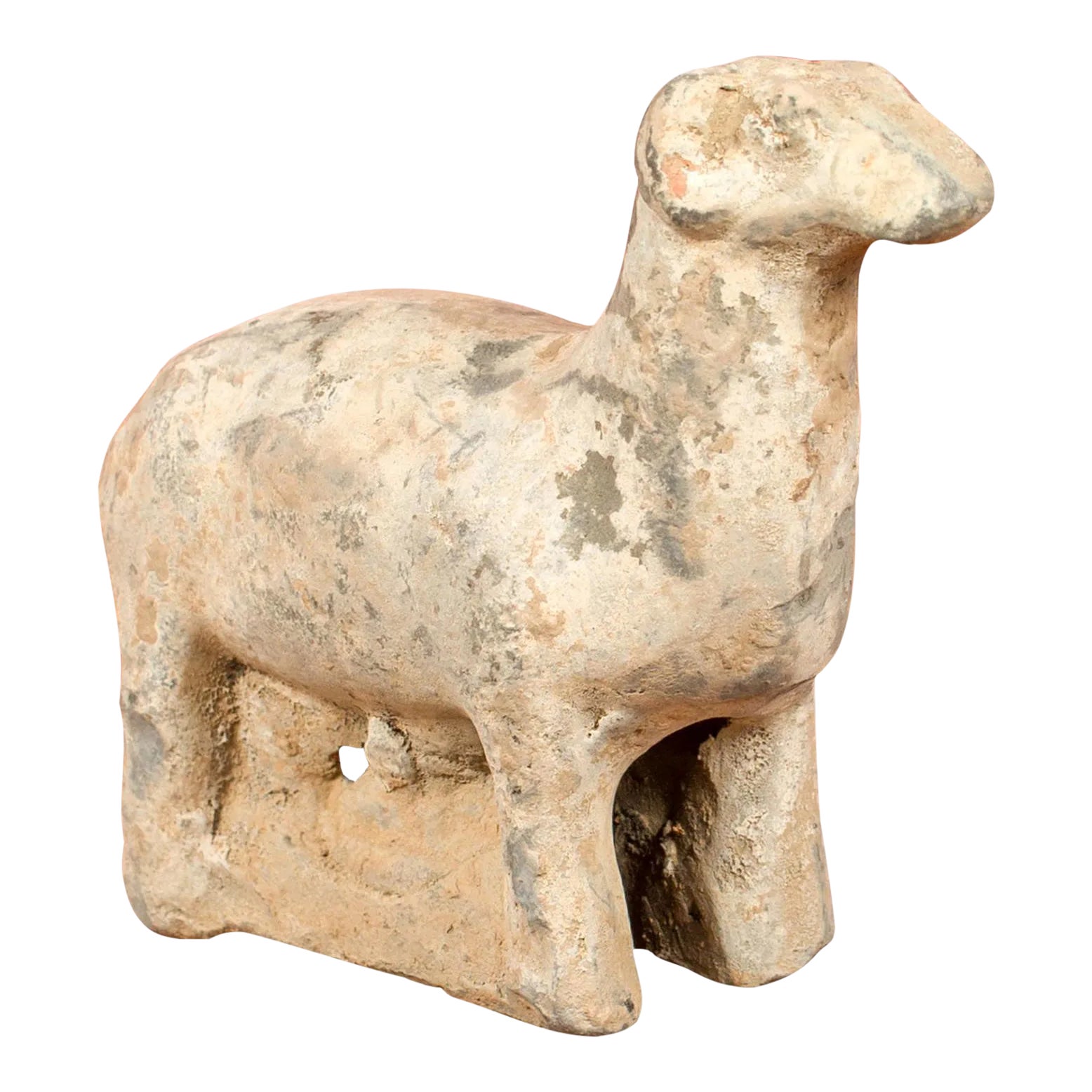 Small Chinese Han Dynasty Terracotta Sheep Mingqi, circa 202 BC-200 AD ...