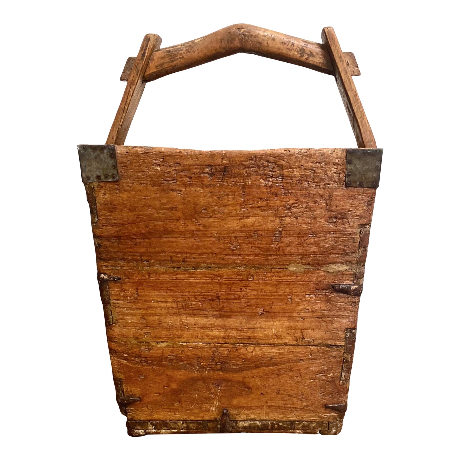 Antique Chinese Rice Bucket Carrier | Chairish
