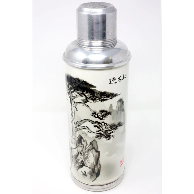 Goliath 15" Tall Vintage Aluminum Chinese Thermos | Chairish