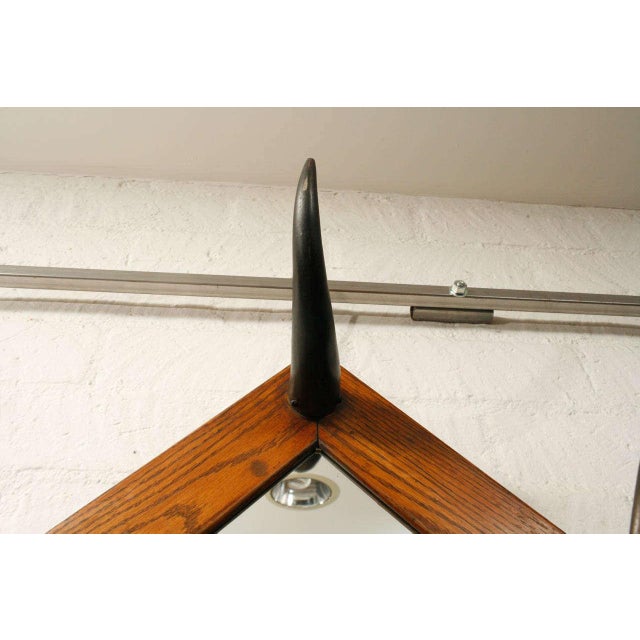 1910s American Horn Hat Rack with Mirror | Chairish