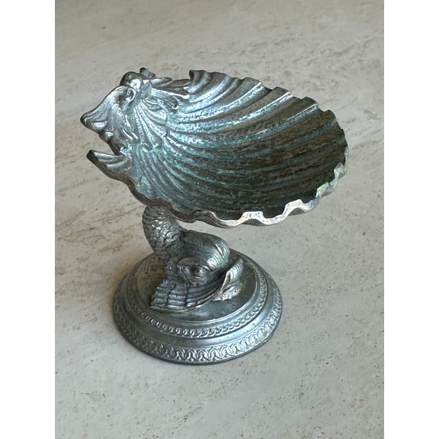 Vintage Shell and Dolphin Soap/Jewelry Stand | Chairish