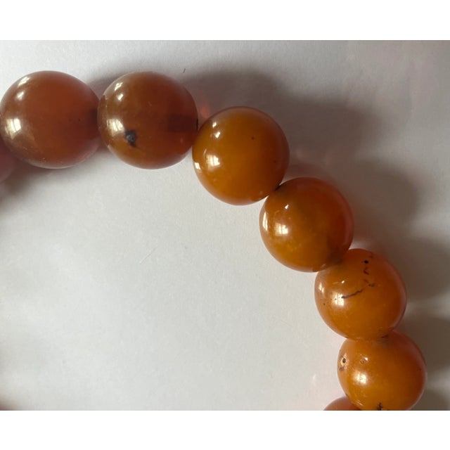 Large Natural Baltic Amber Worry Beads | Chairish