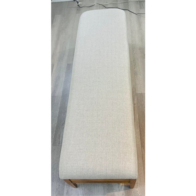 Theodore Alexander Modern Light Oak Finished Bench | Chairish