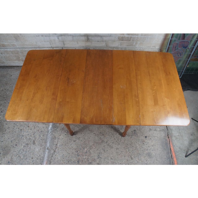 1970s Pennsylvania House Early American Colonial Maple Drop Leaf ...