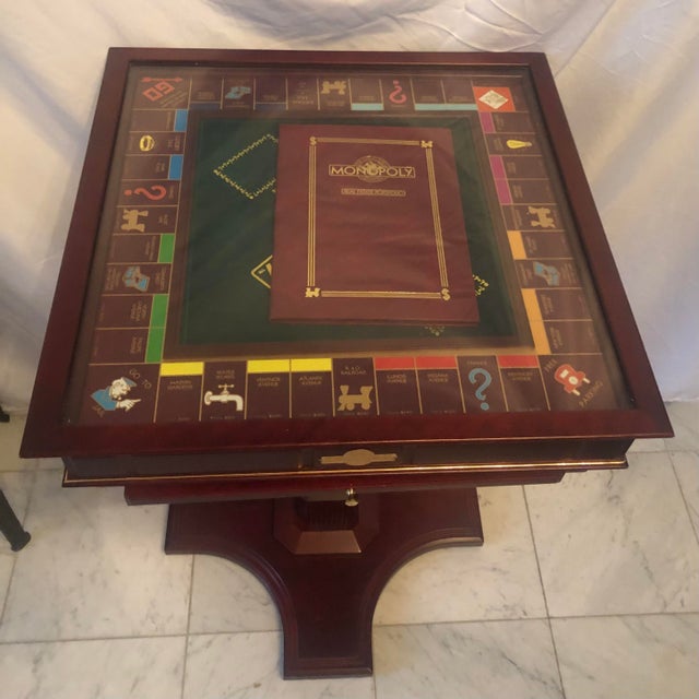 Wooden Monopoly Game Board and Table Collectors Edition | Chairish