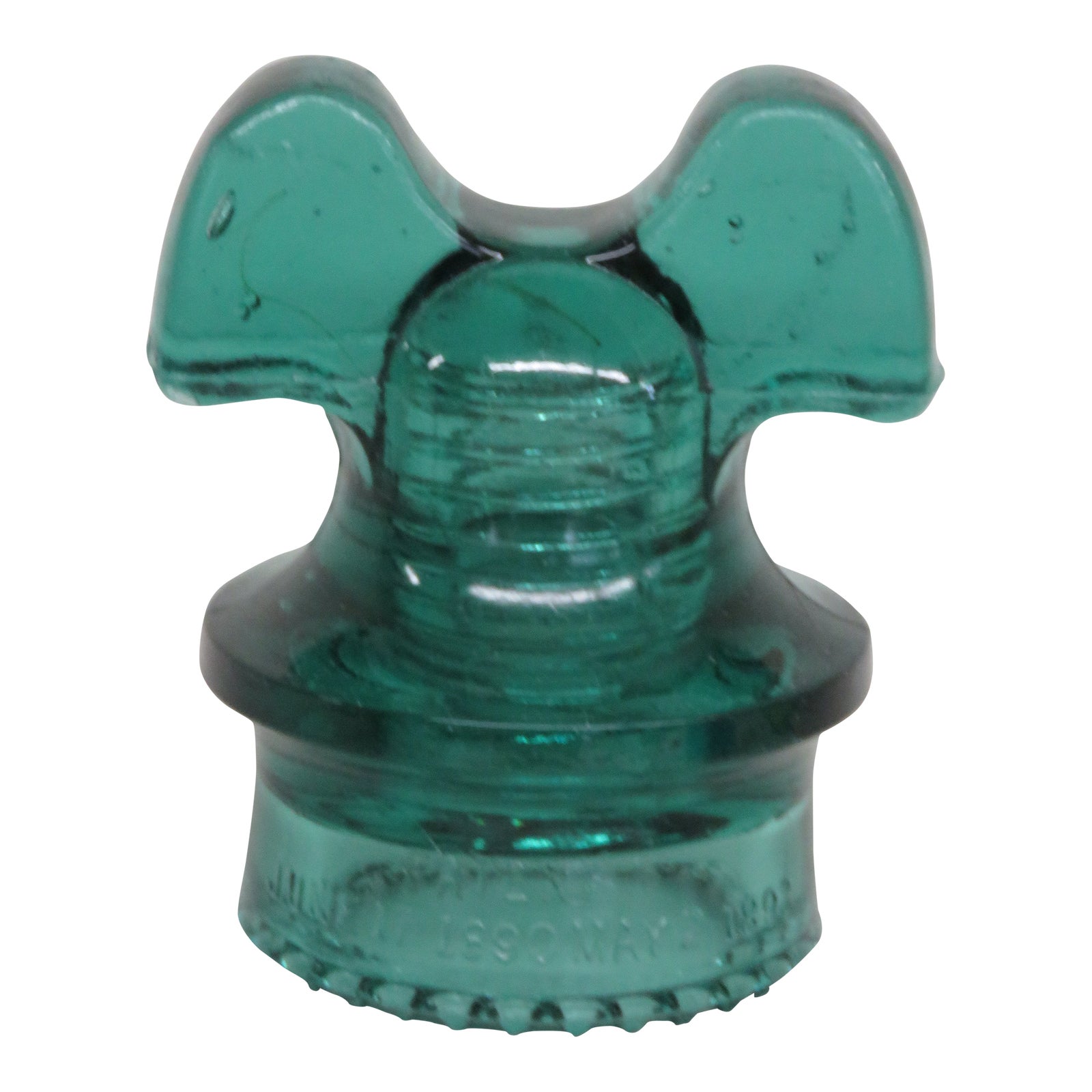 Hemingray Antique Glass Insulator Mickey Mouse Ears | Chairish