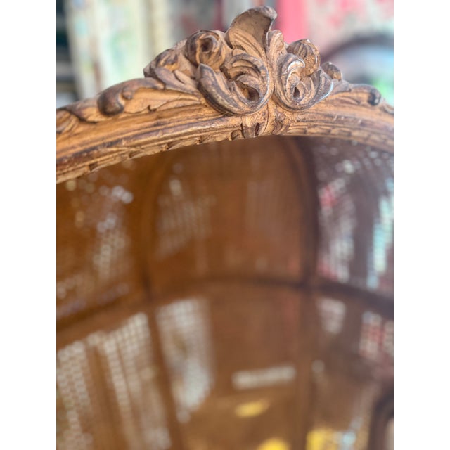 1930s Cane Back French Louis XVI Porter’s Hall or Canopy Chair | Chairish