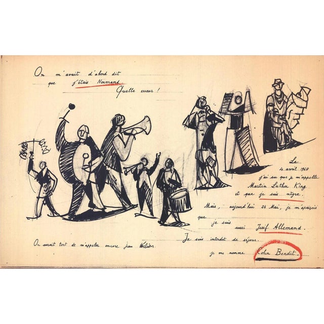 Artist Unknown Student Protest Poster, 1968 | Chairish