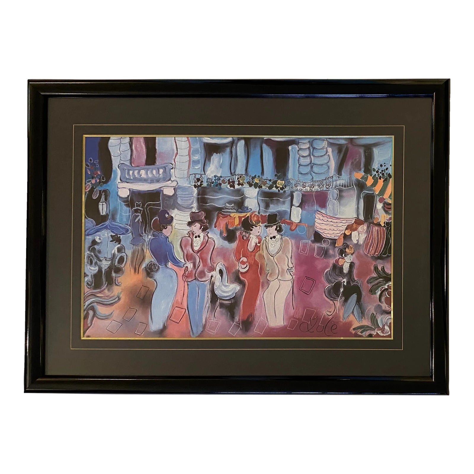 Art Deco Style Art Print by Zule Moskowitz in the Manner of Toulouse ...