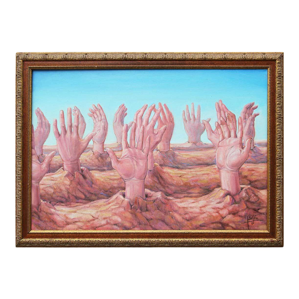 Henry David Potwin “From the Earth” Soft Hued Contemporary Surrealist ...