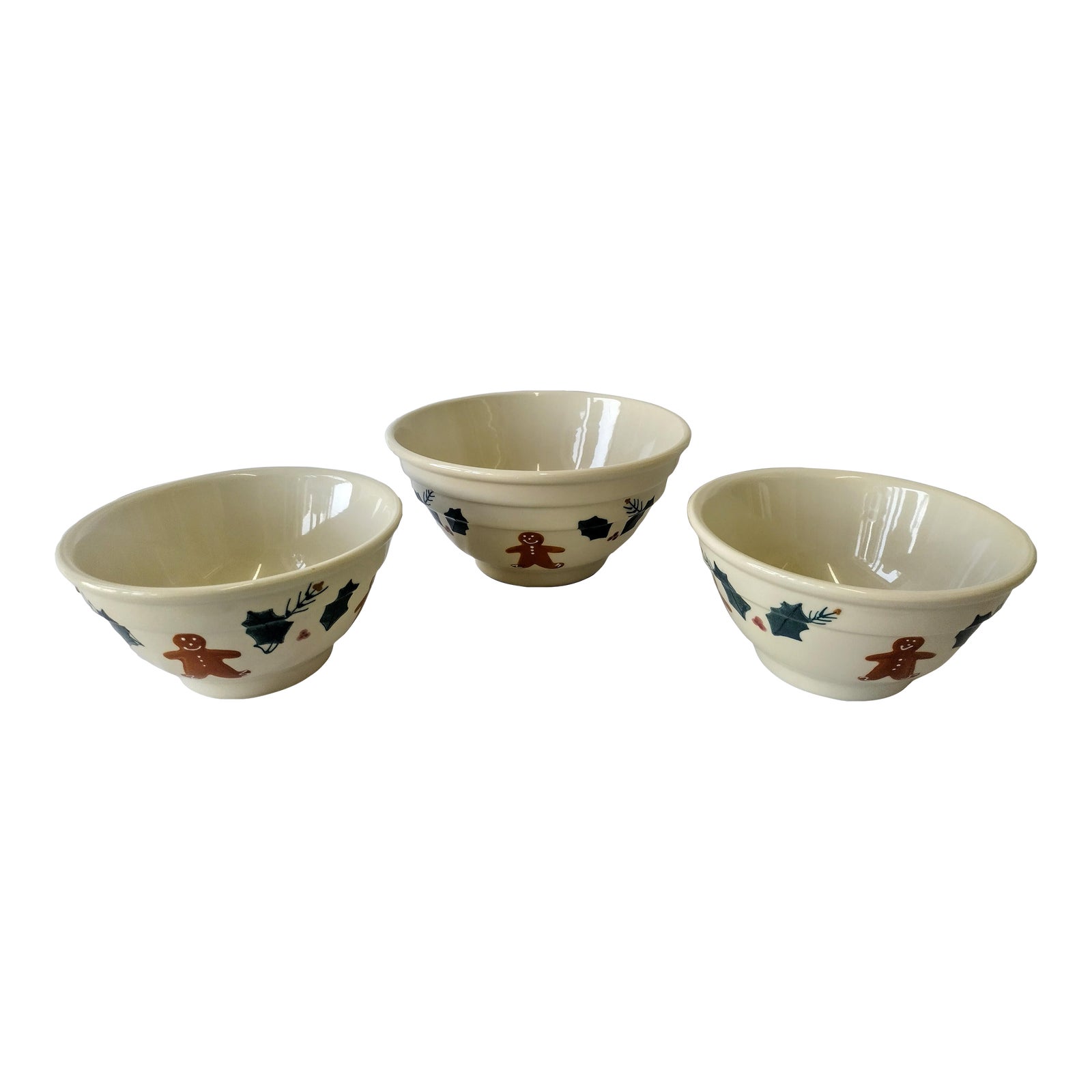 "Gingerbread" by Noble Excellence; Mixing Bowls - Set of 3 | Chairish