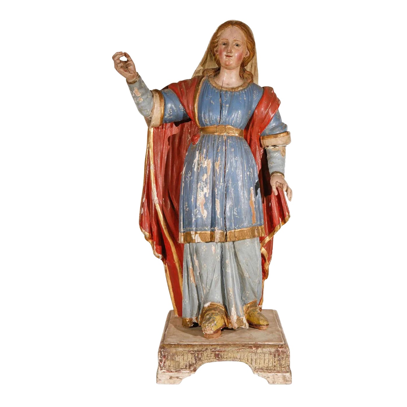 Early 18th Century, Italian Santos Figure | Chairish
