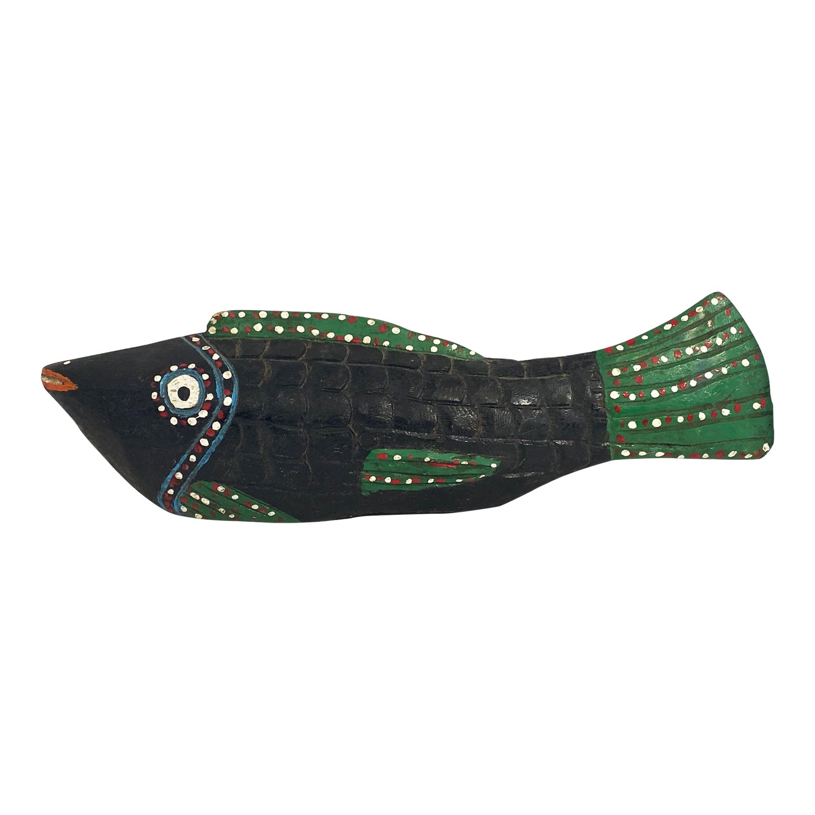 Vintage African Wooden Fish Bozo Tribe Mali 20" | Chairish