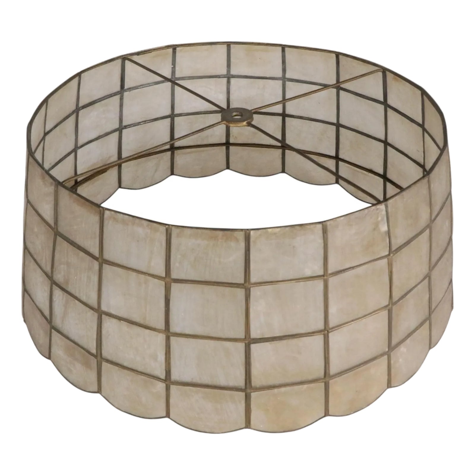 Vintage Capiz Shell Lamp Shade Made in the Philippines C. 1950/60's ...