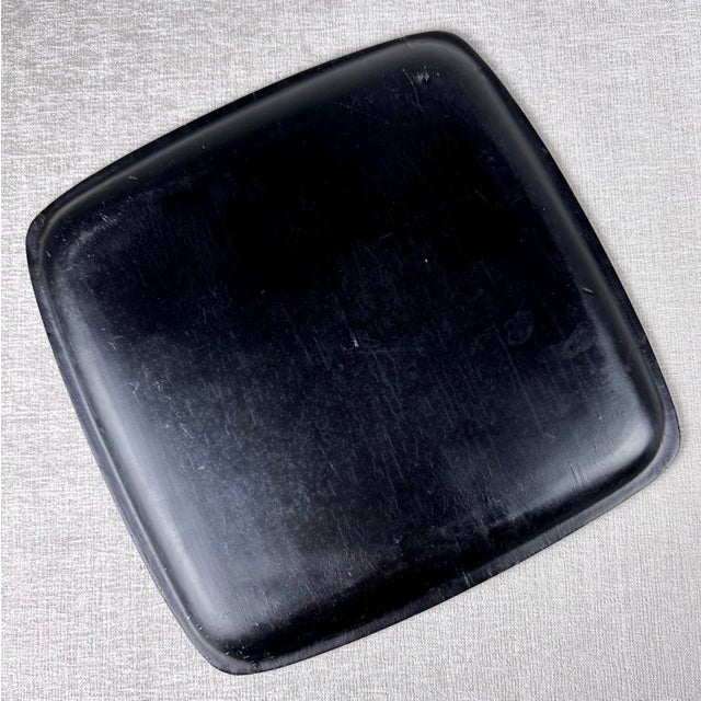 Mid Century Modern Japanese Teak & Black Lacquer "Contempo" Serving ...