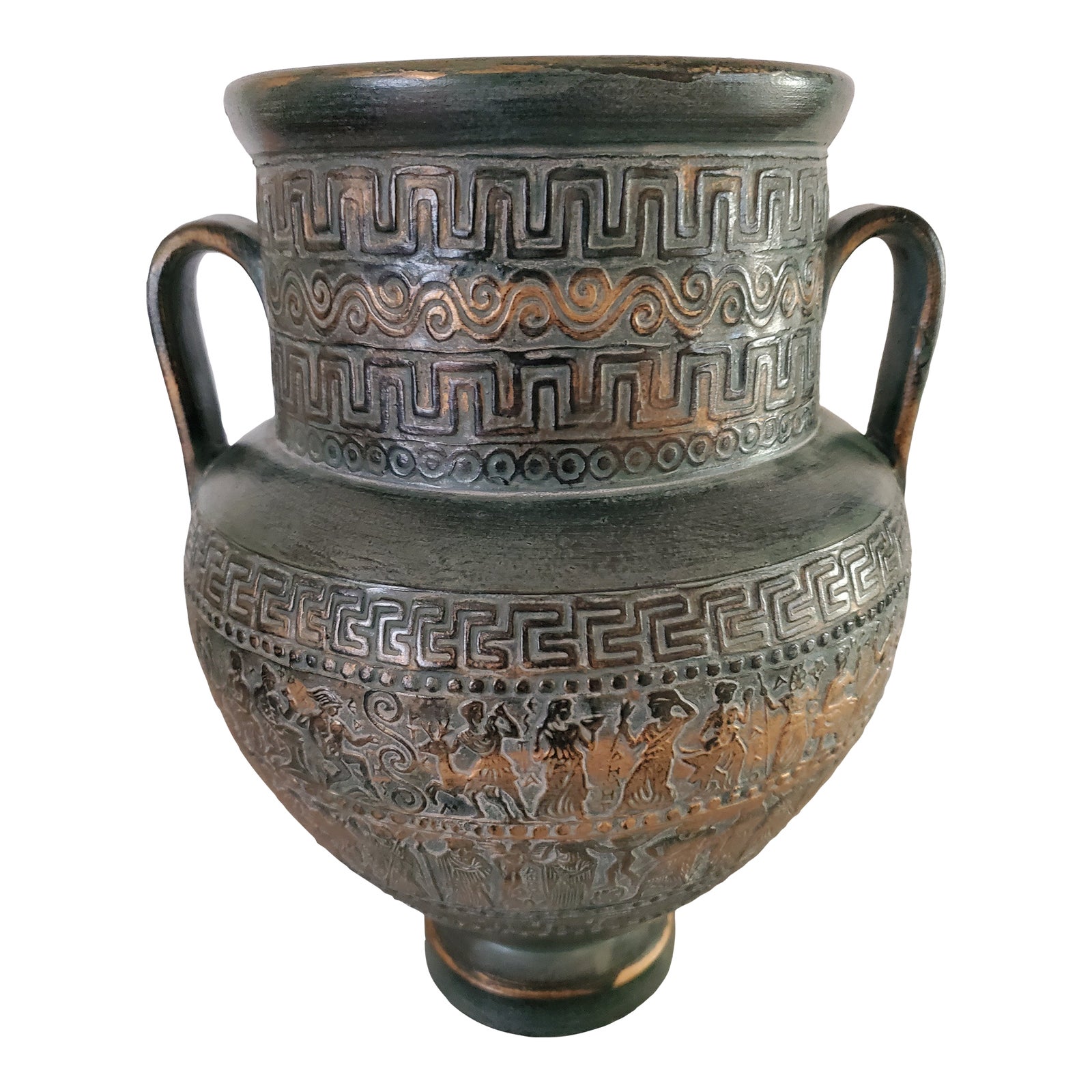 Vintage Greek Ceramic Pottery Vase | Chairish