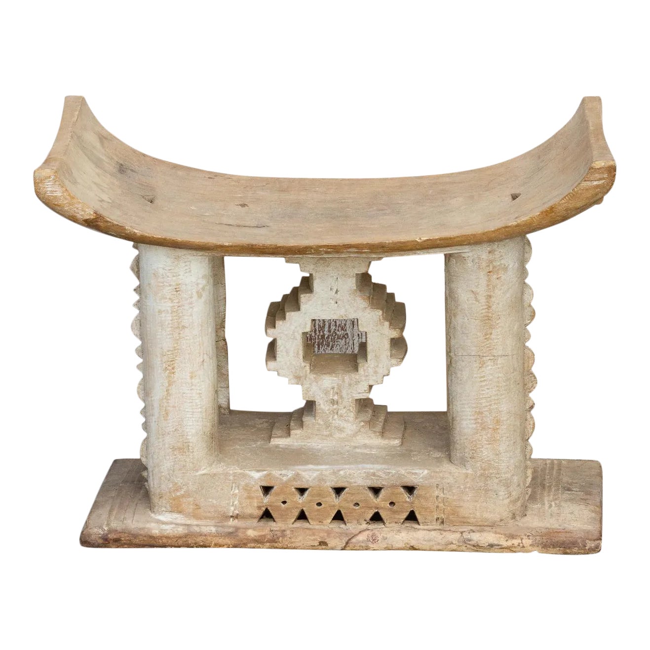 Antique Ashanti Chief Ceremonial Stool | Chairish