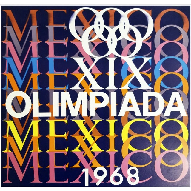 Mexico 1968 Olympic Games Poster | Chairish