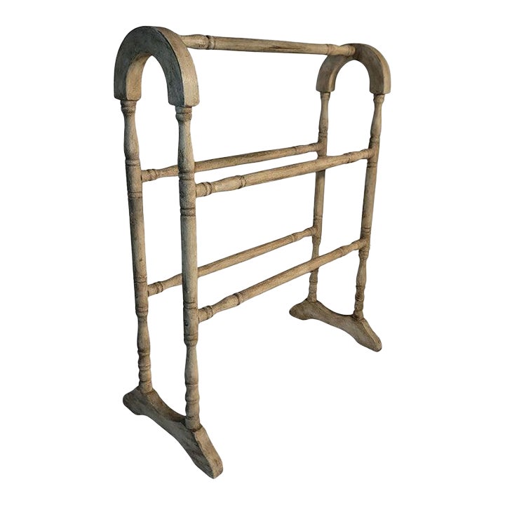 19Thc Original Cream Painted Quilt Rack | Chairish