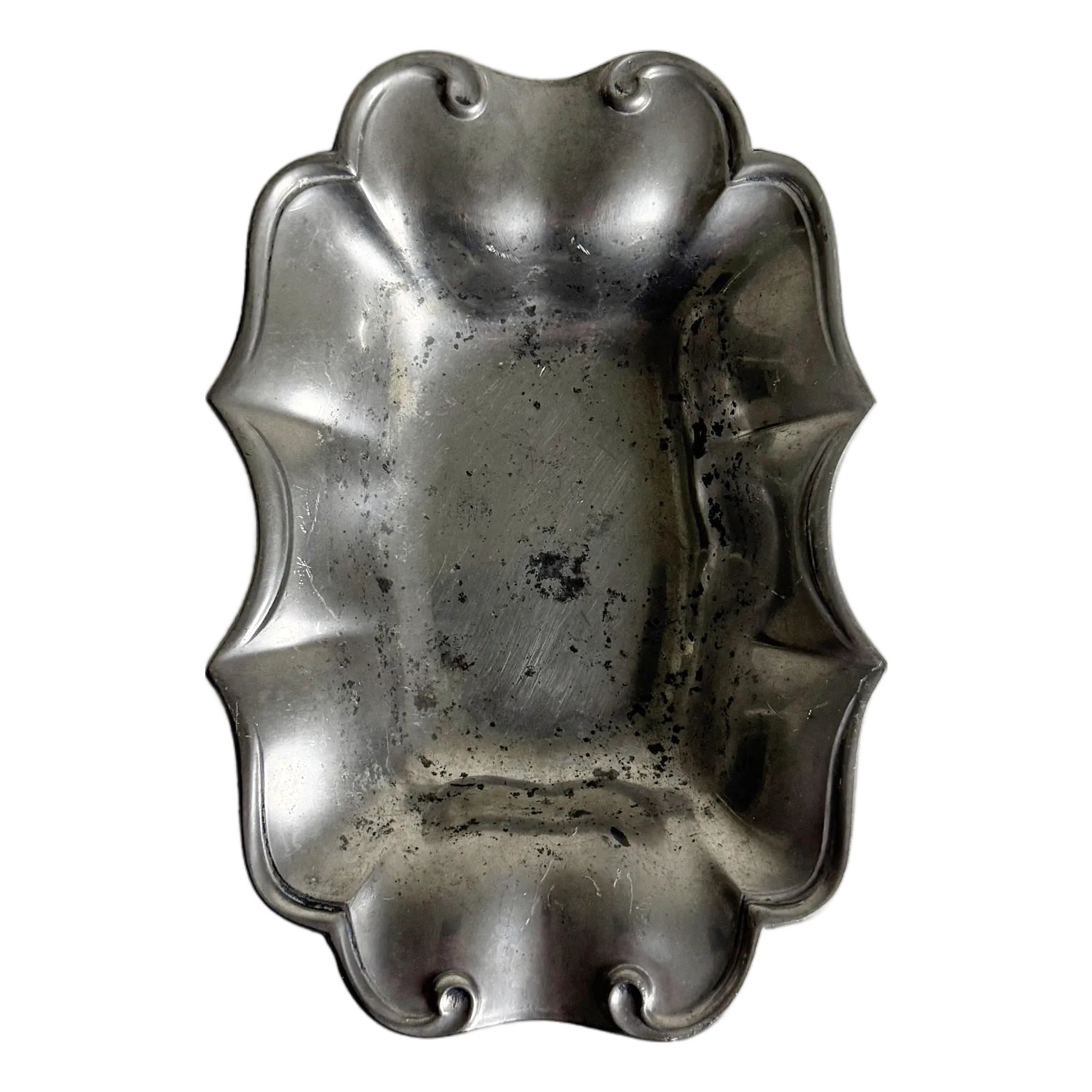 Italian Pewter Ashtray Catchall | Chairish