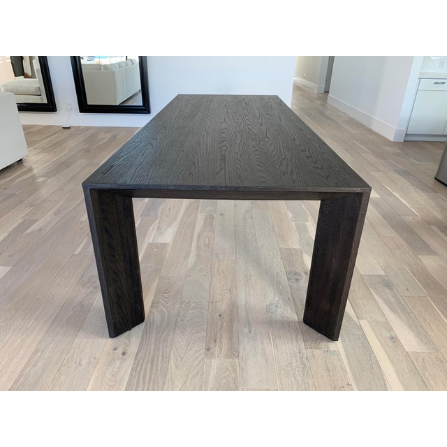 Restoration Hardware Arles Rectangular Dining Table (Brown Oak 108") | Chairish